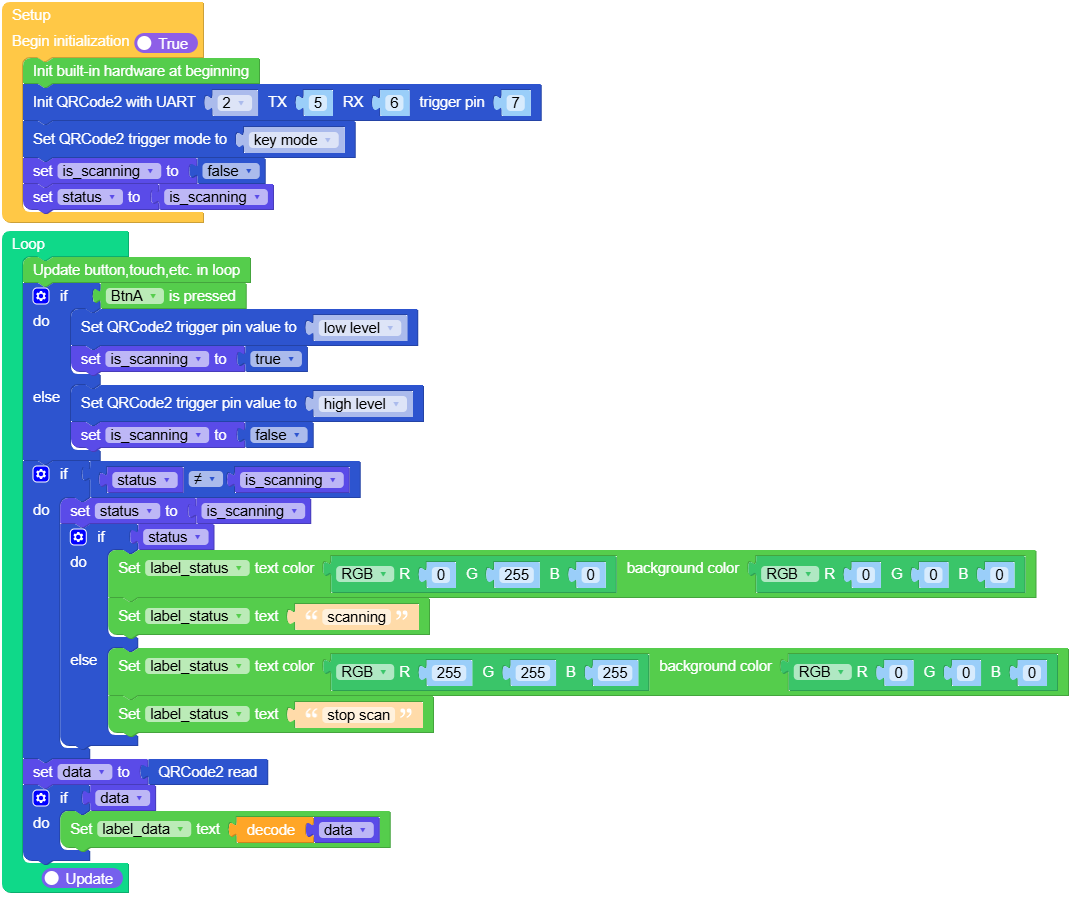 Atomic Qrcode2 Base — Uiflow2 Programming Guide Master Documentation