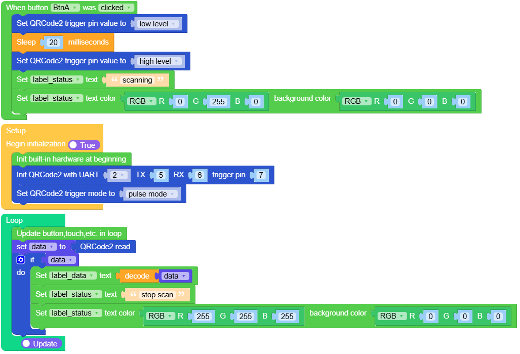 Atomic Qrcode2 Base — Uiflow2 Programming Guide Master Documentation