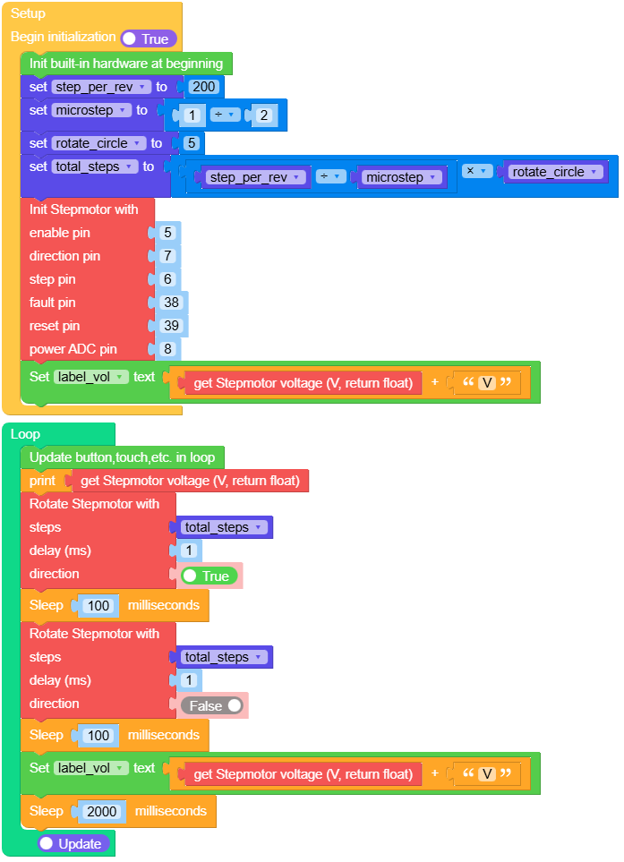Atomic Stepmotor Base — Uiflow2 Programming Guide Master Documentation