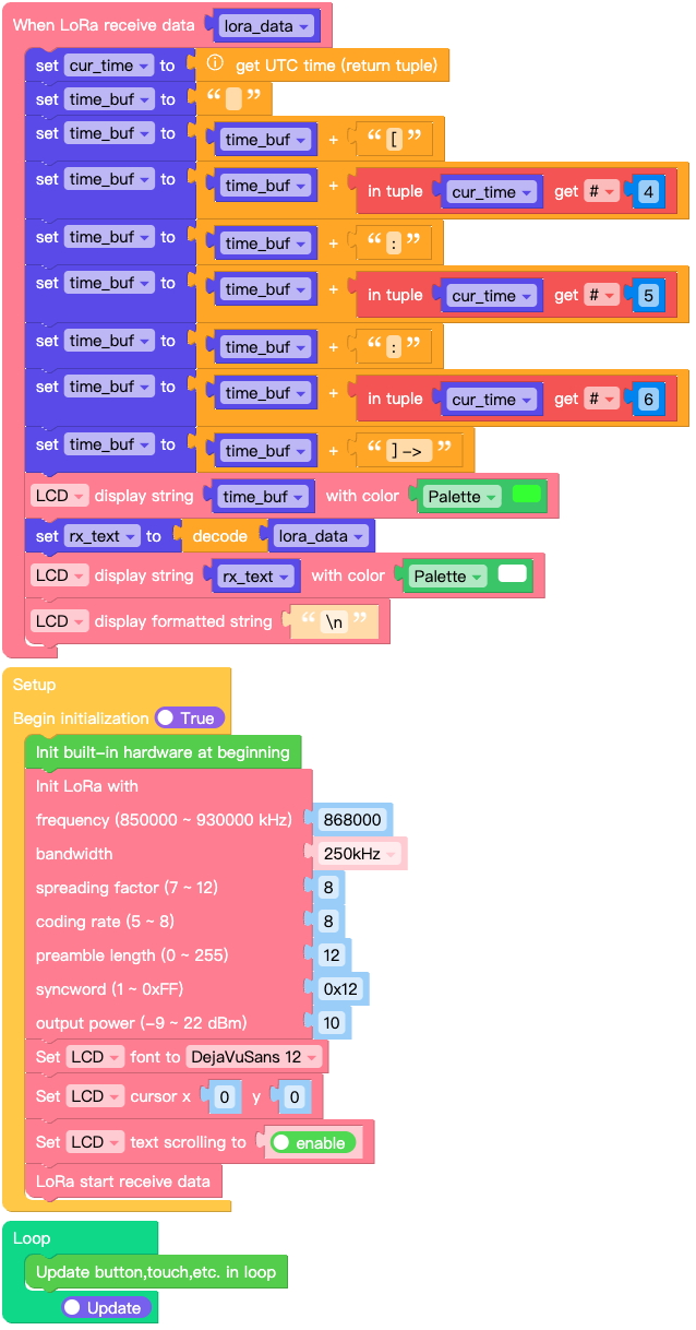 LoRa1262 Cap — UIFlow2 Programming Guide master documentation