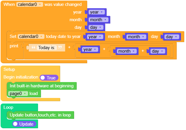 M5Calendar — UIFlow2 Programming Guide master documentation