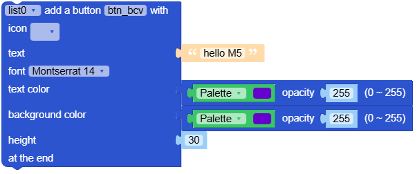M5List — UIFlow2 Programming Guide master documentation