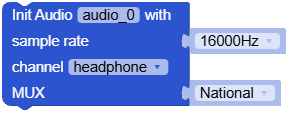 Audio Module — UIFlow2 Programming Guide master documentation