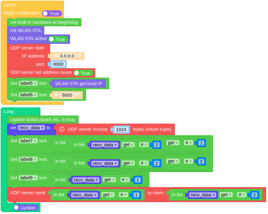 UDP Server — UIFlow2 Programming Guide master documentation